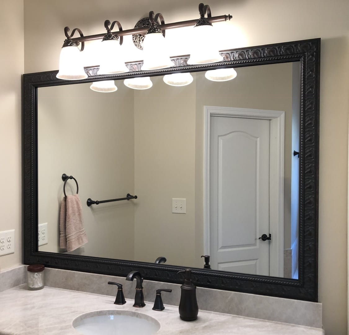 Hillsborough | Venetian Bronze Finish | Custom Framed Mirror – Frame My ...